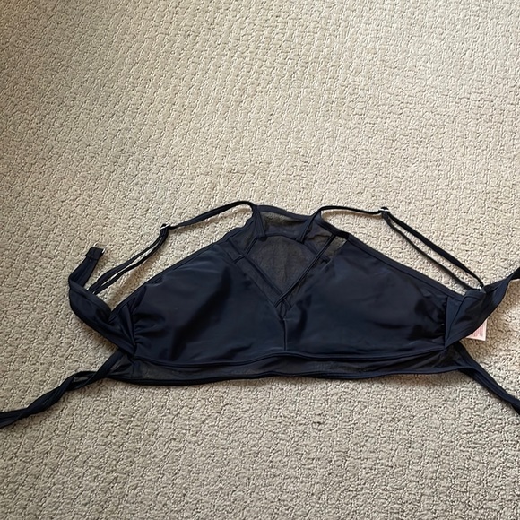 Xhilaration | Swim | Xhilaration Black High Neck Mesh Bathing Suit Top ...